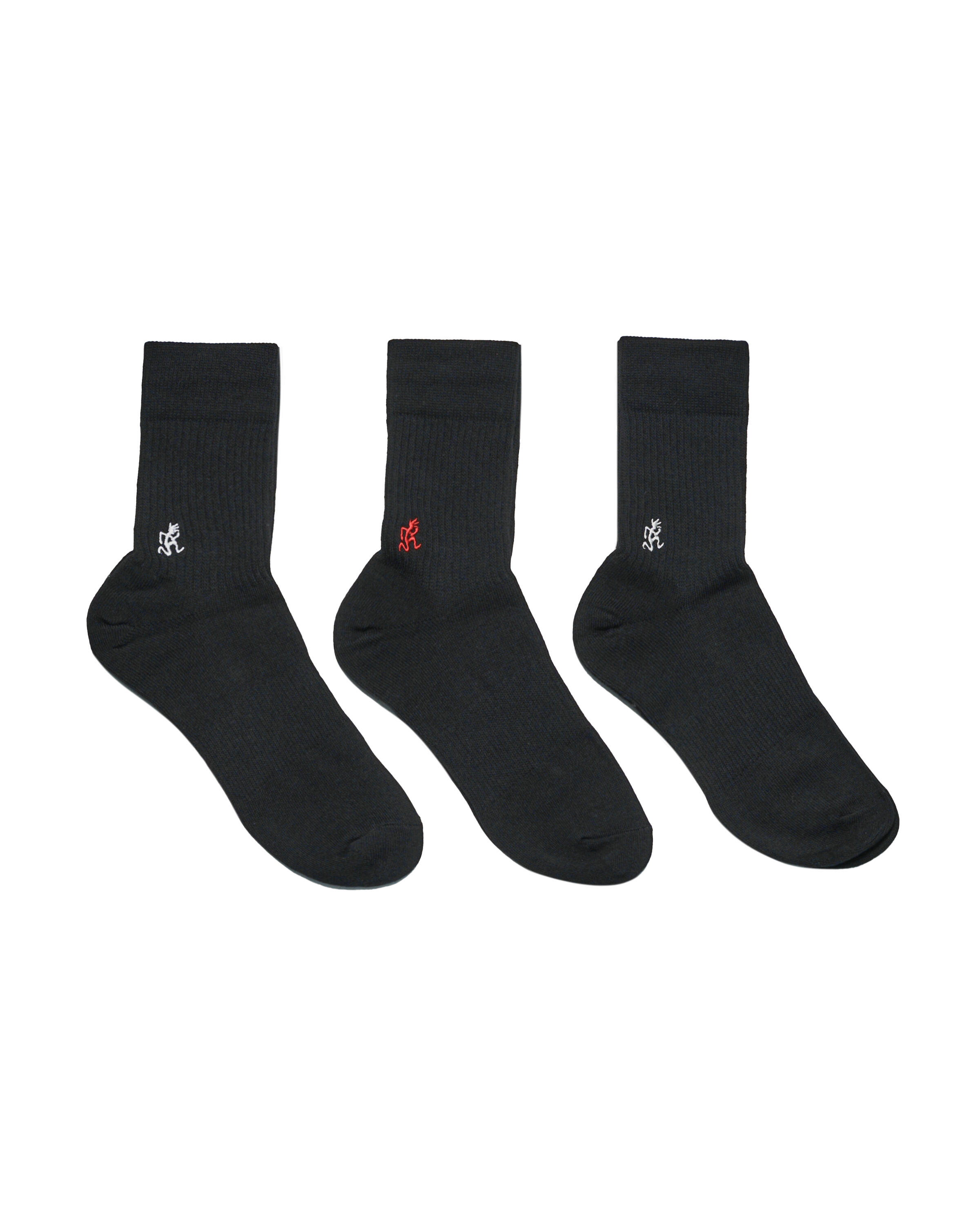 Gramicci BASIC CREW SOCKS (3 sets) | SX-M04-BLA | AFEW STORE